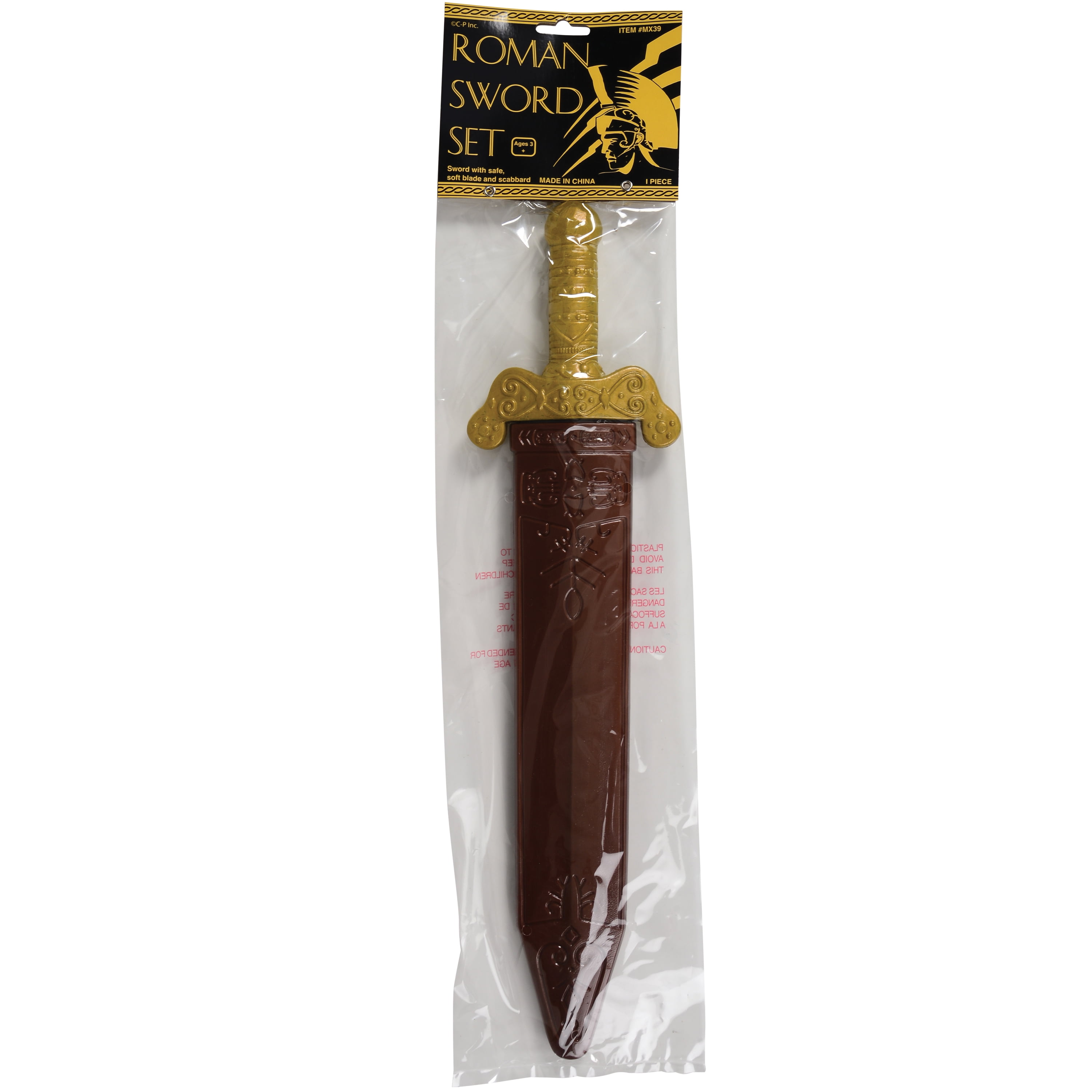 U. S. Toy One Roman Style Play Pretend Plastic Sword Costume, Large ...