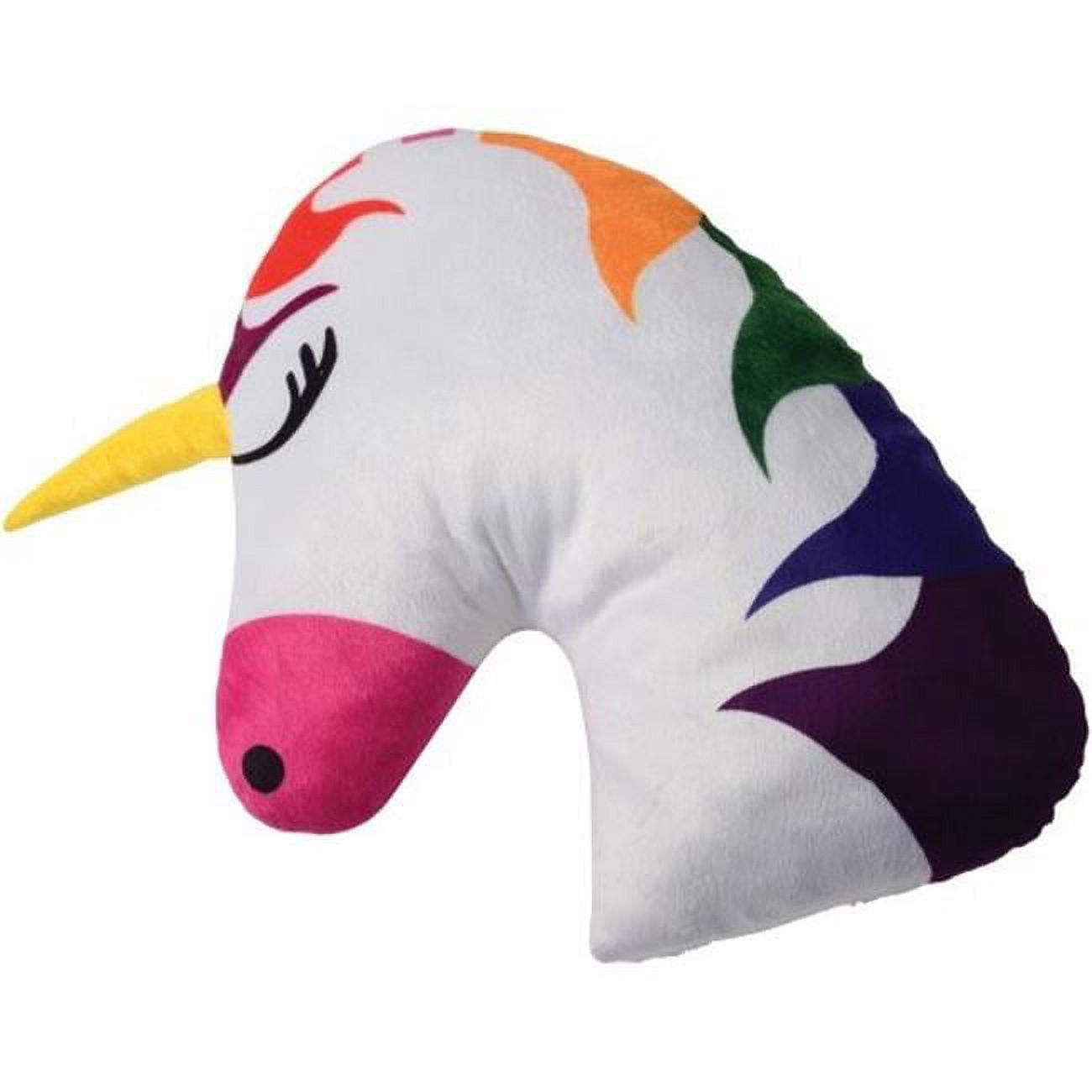 U.S. Toy White Unicorn Pillow with Rainbow Mane 13" Plush Animal, White ...
