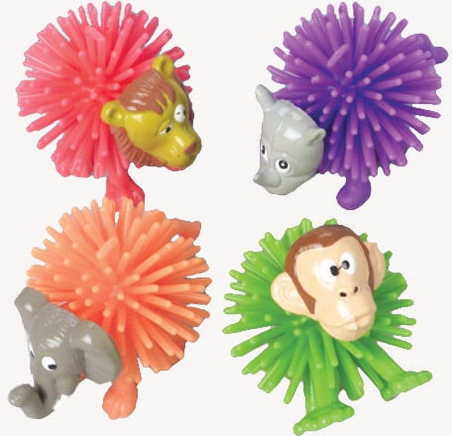 U. S. Toy Wild Animal Wooly Balls 2 in Party Favors, Assorted, 12 CT ...