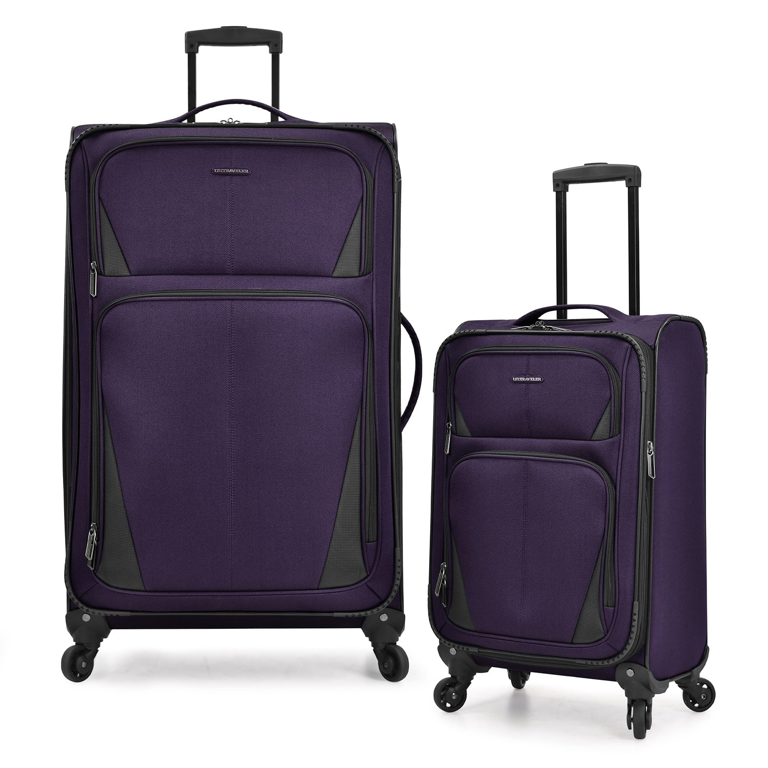 U.S. Traveler Aviron Bay 2 Piece Softside Suitcase Set with Spinner ...