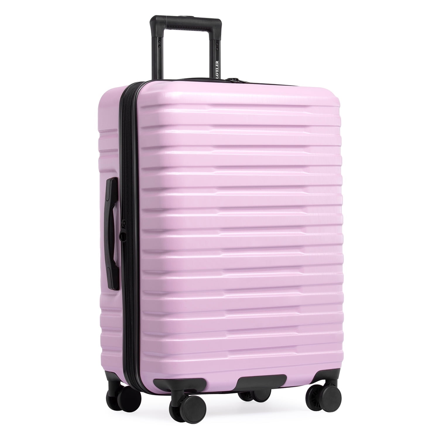 U.S. Traveler Boren Hardside Rugged Spinner Luggage, Lavender, 26 ...