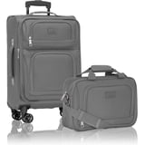 U.S. Traveler Rio 2-Piece Expandable Softside Carry-on Luggage Set ...