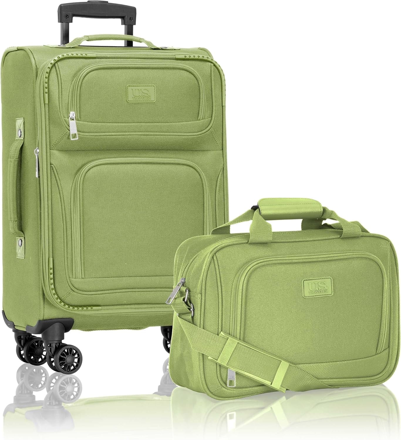 U.S. Traveler Rio 2-Piece Expandable Softside Carry-on Luggage Set ...