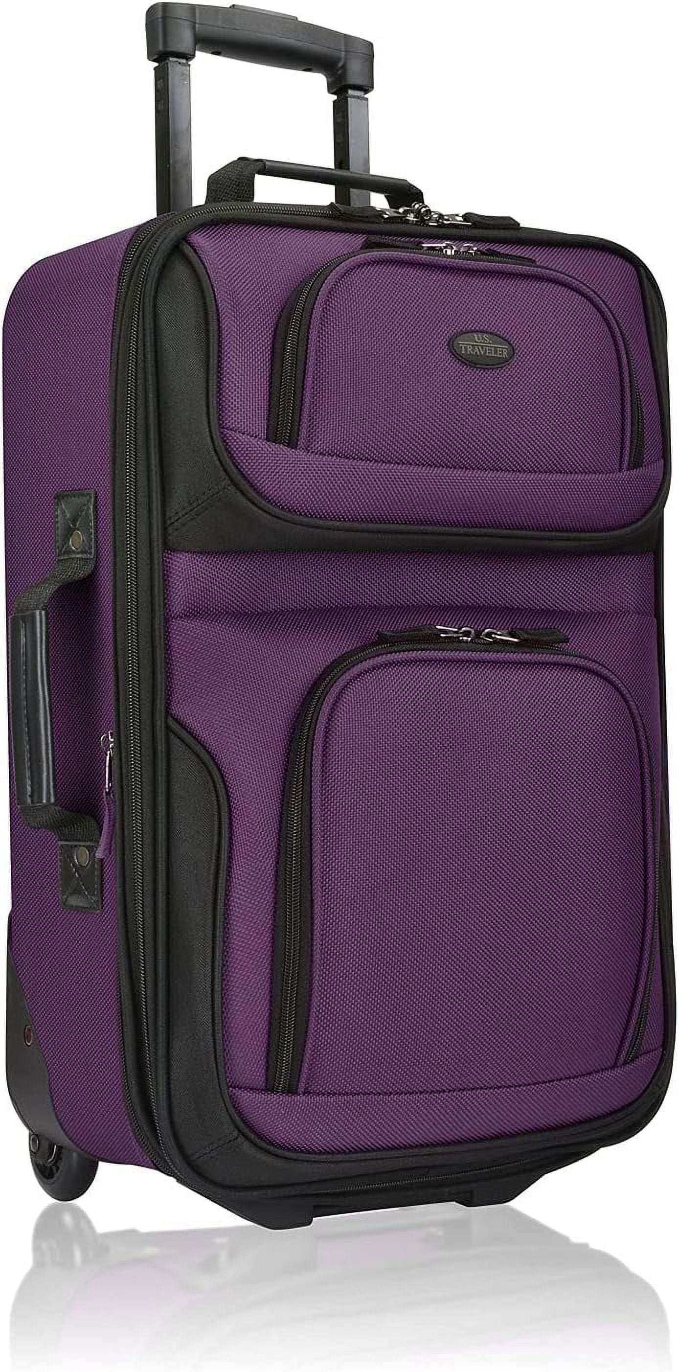 U.S. Traveler Rio 2-Piece Carry-On Luggage Set, Lightweight, Personal ...