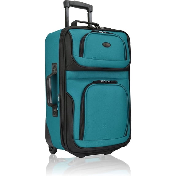 U.S. Traveler Rio Personal Carry-on Hand Roller Bag, 2-Piece Expandable ...