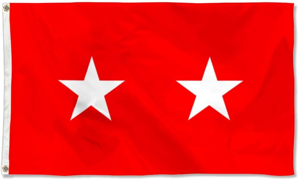 U.S. United States Army major general flag banner with 2 Grommets ...