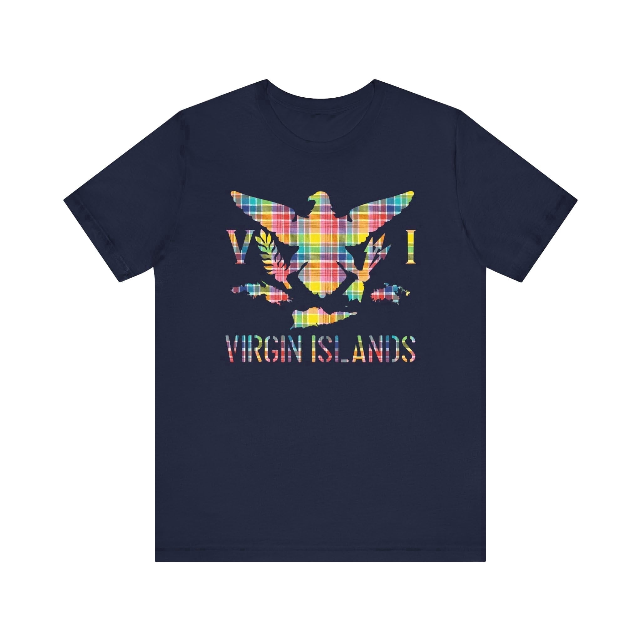 U.S. Virgin Islands Madras Flag T-Shirt USVI Flag Shirt VI Gift ...