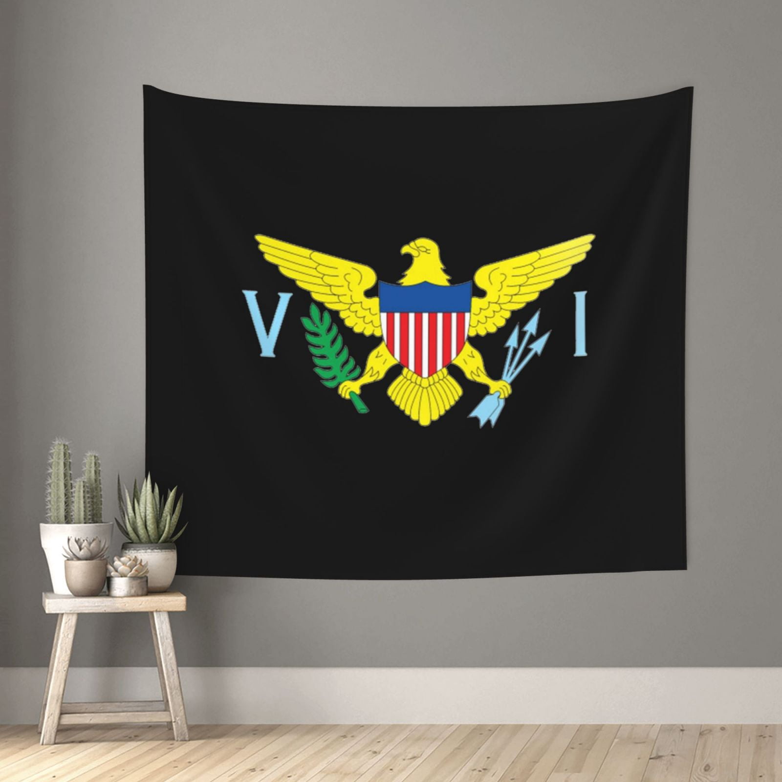 U.S. Virgin Islands National Flag Tapestry Wall Hanging Colorful Wall ...