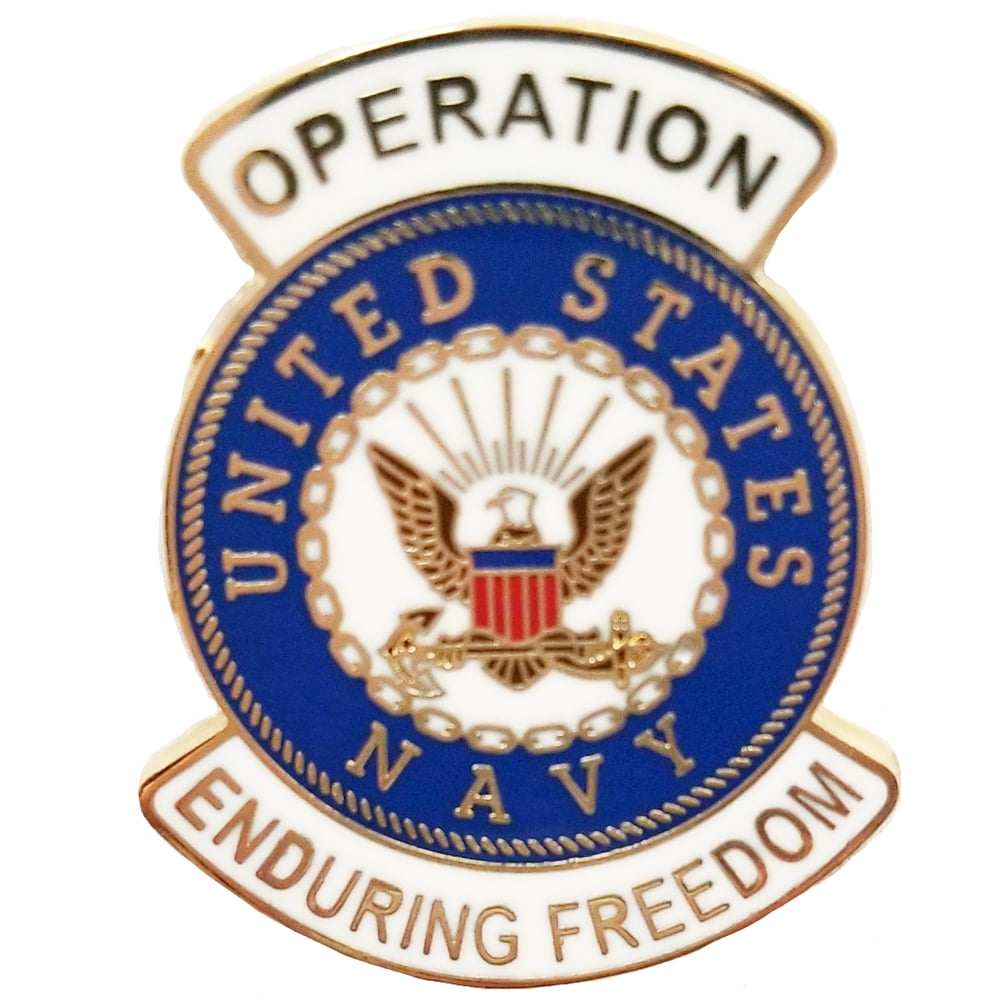 U.S. Navy Enduring Freedom Operation, Lapel Pin - Officially Licensed ...