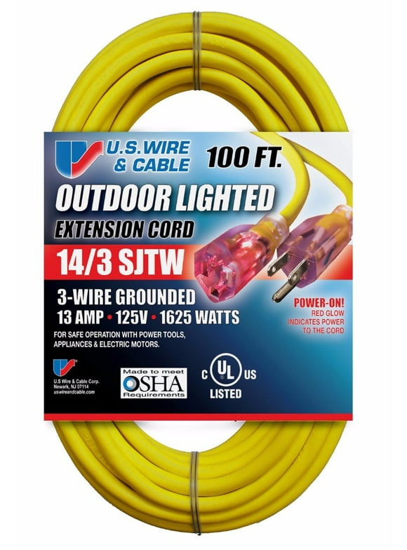 100 ft Extension Cords in Extension Cords by Length - Walmart.com