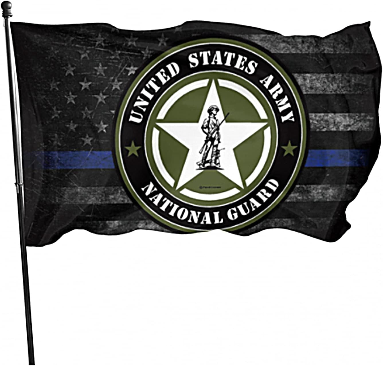 U.S. army national guard flag 3x5ft outdoor flag brass gasket ...