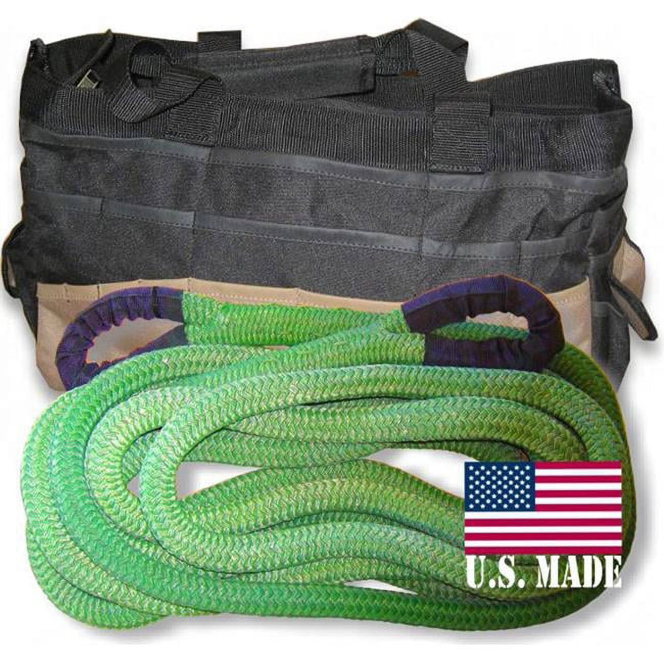 U.S. made 1-1/8 inch X 30 ft ''GECKO GREEN'' Safe-T-Line- Kinetic ...