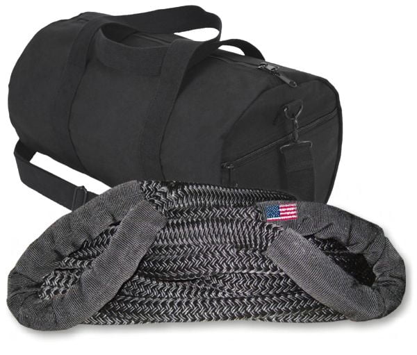 U.S. made 1 inch X 10 ft KINETIC RECOVERY ROPE (Snatch Rope) MILITARY ...