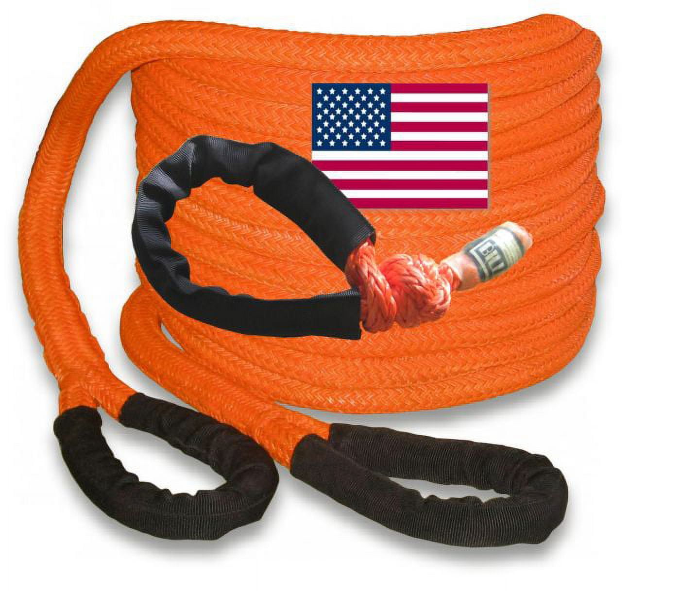 U.S. made 1 inch X 30 ft "Safety Orange" Safe-T-Line® Kinetic Snatch ...