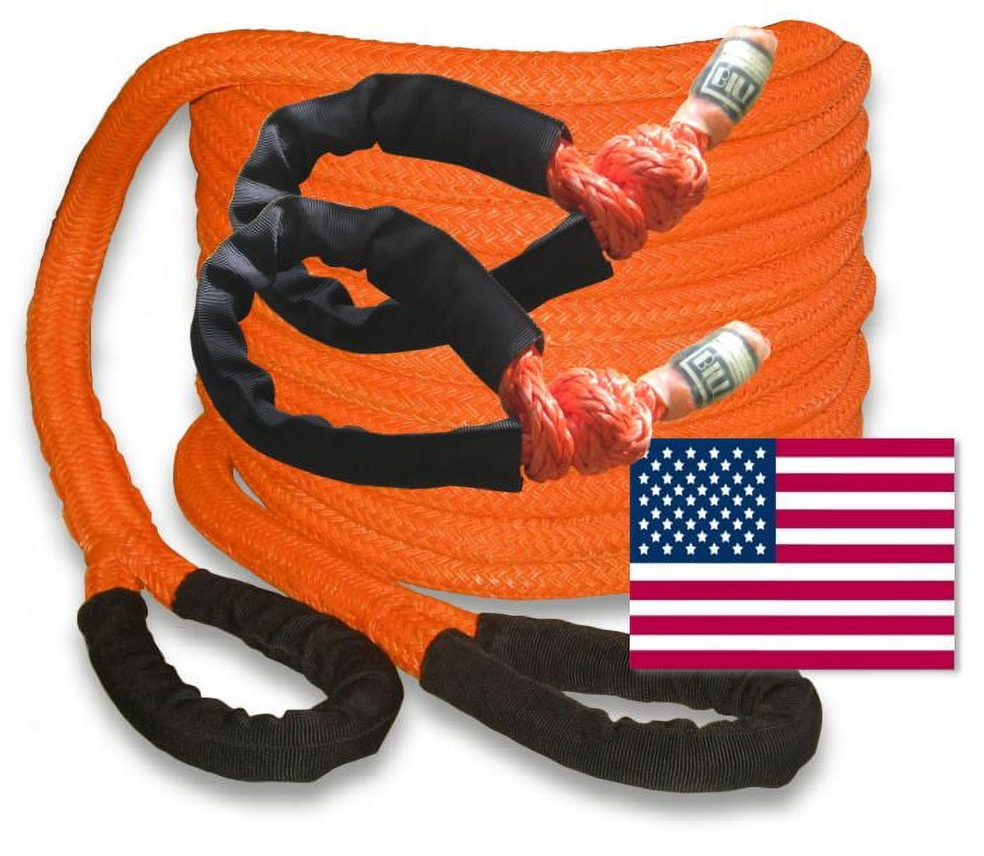 U.S. made 1 inch X 30 ft "Safety Orange" Safe-T-Line® Kinetic Snatch ...