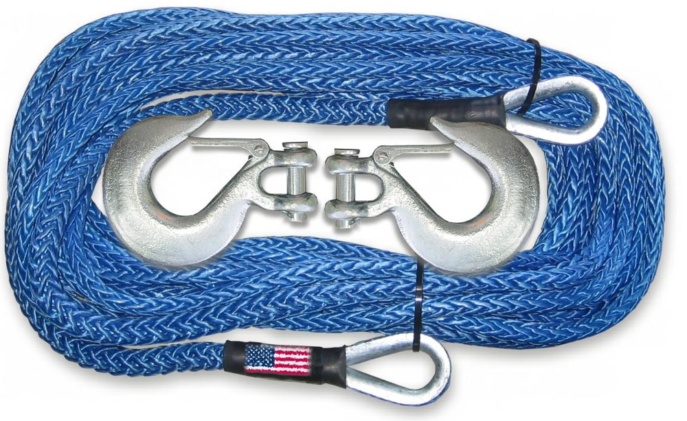 U.S. made 5/16 inch x 50 ft. SYNTHETIC WINCH ROPE EXTENSION (15,000 lbs ...