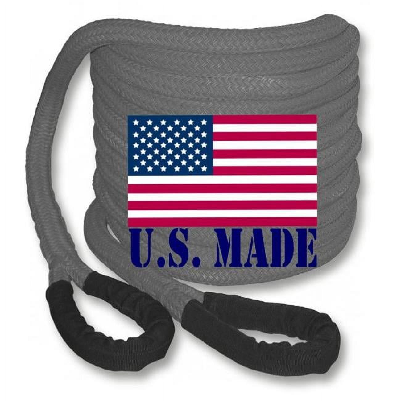 U.S. made ''GUNMETAL GREY'' Safe-T-Line- Kinetic Recovery (Snatch) ROPE ...
