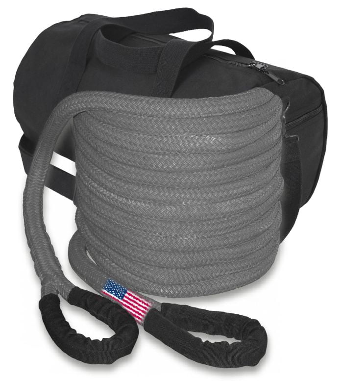U.S. made "GUNMETAL GREY" Safe-T-Line® Kinetic Recovery (Snatch) ROPE ...