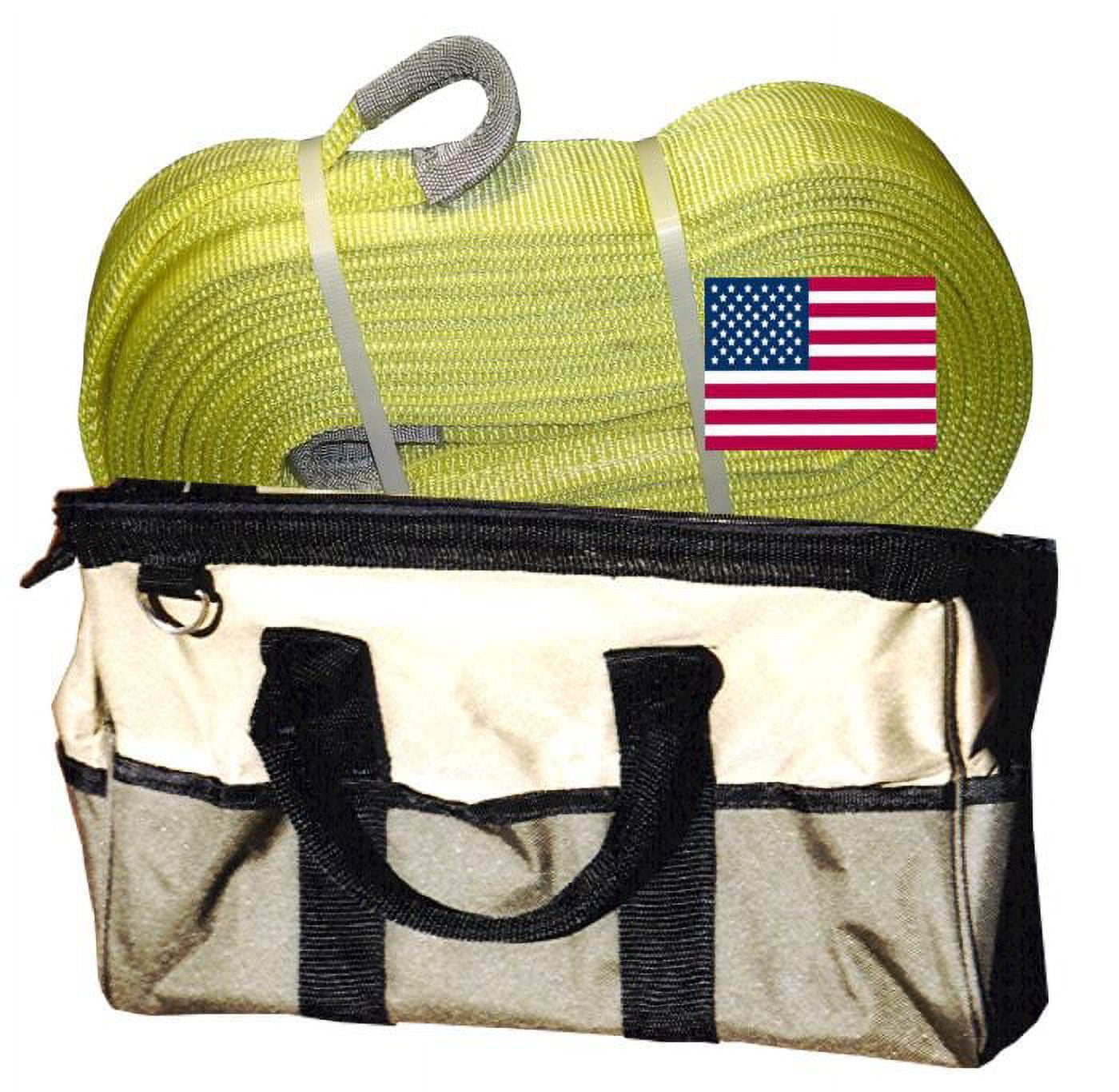 U.S. made HD Recovery Strap (2 inch X 30 ft) with Heavy-Duty Carry Bag ...