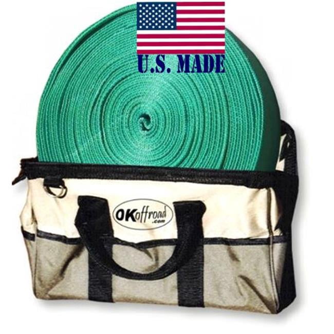 U.S. made HD SNATCH STRAP (3 inch X 30 ft) w/ HD Carry Bag (OFF-ROAD ...