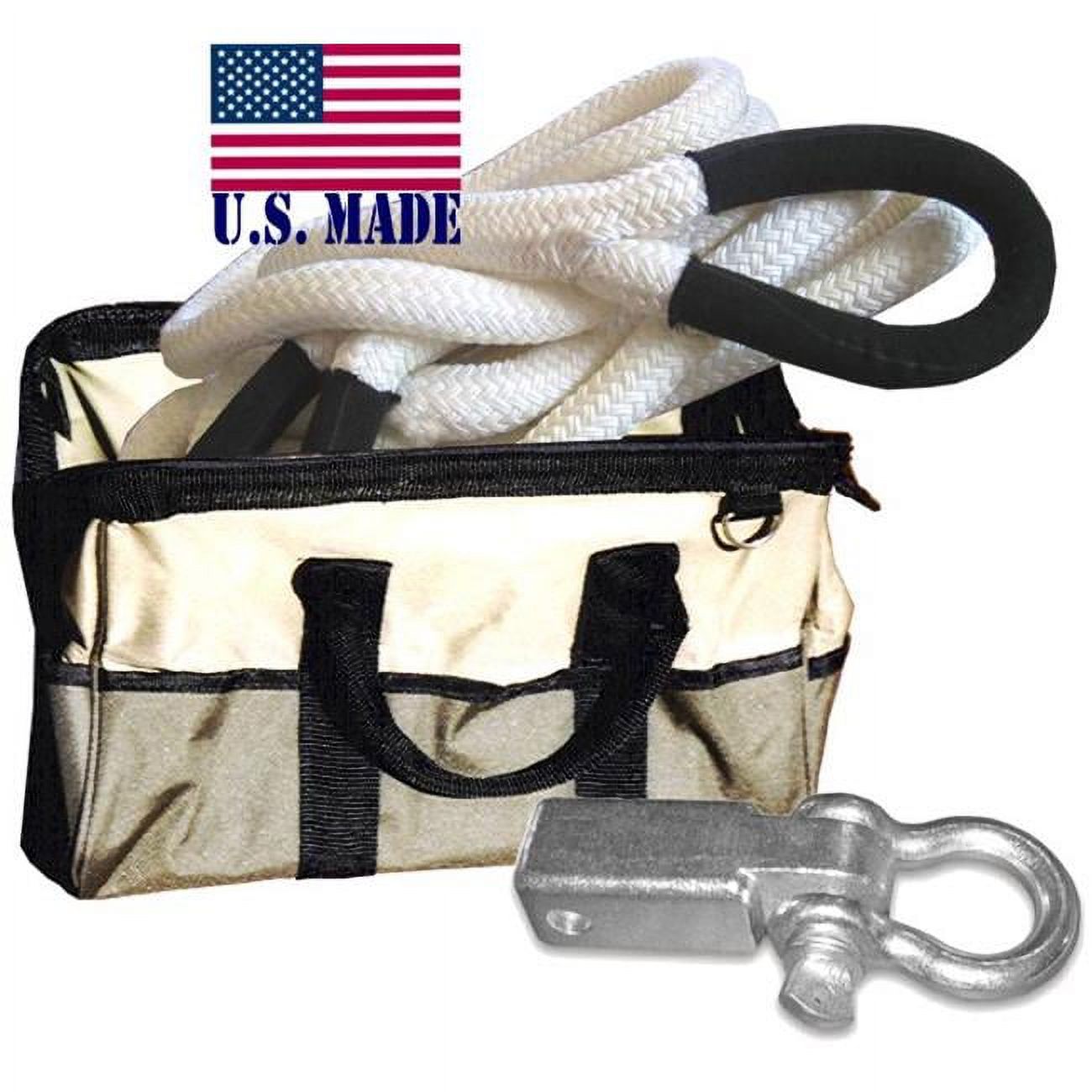 U.S. made KINETIC Snatch Rope - 1 inch X 30 ft (''The Original'') with ...