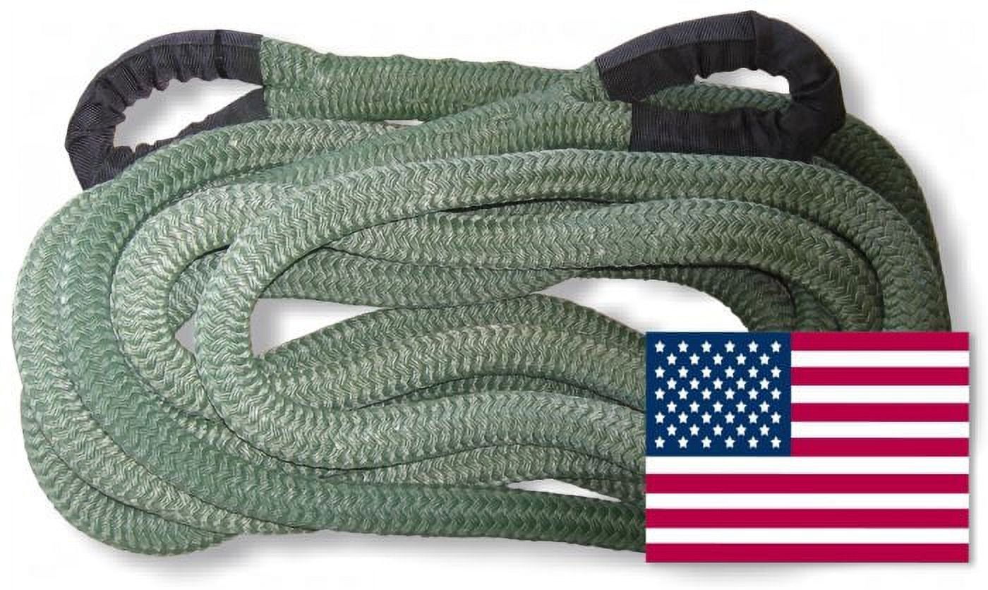 U.S. made OD GREEN PolyGuard Kinetic SNATCH ROPE - 5/8 inch X 20 ft ...