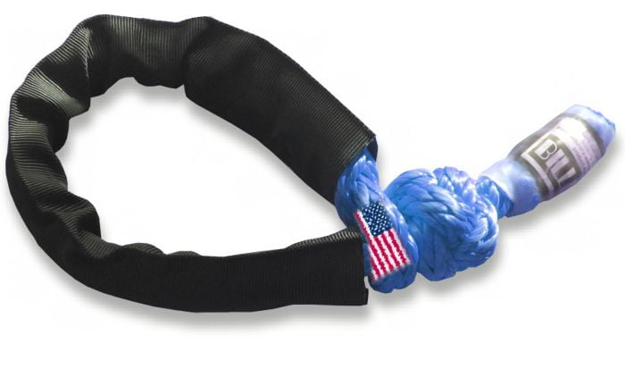 U.S. made Safe-T-Line® XD Soft Shackles 36,000 lb MBS "SAFETY BLUE ...