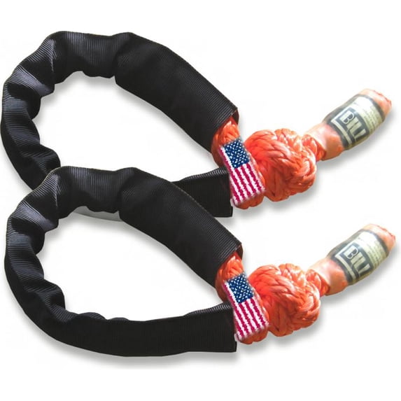 U.S. made Safe-T-Line® XD Soft Shackles 36,000 lb MBS "SAFETY ORANGE ...