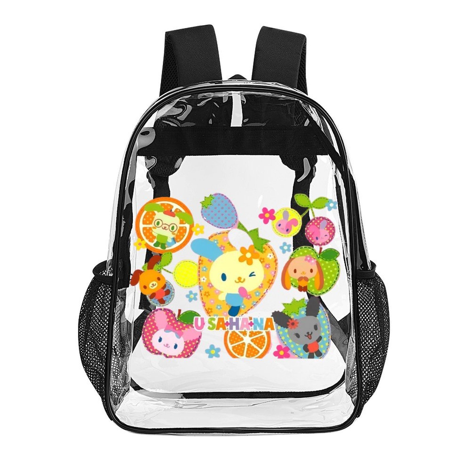 U･SA･HA･NA 17 Inch Anime Clear PVC Backpack Travel or Work Bag ...