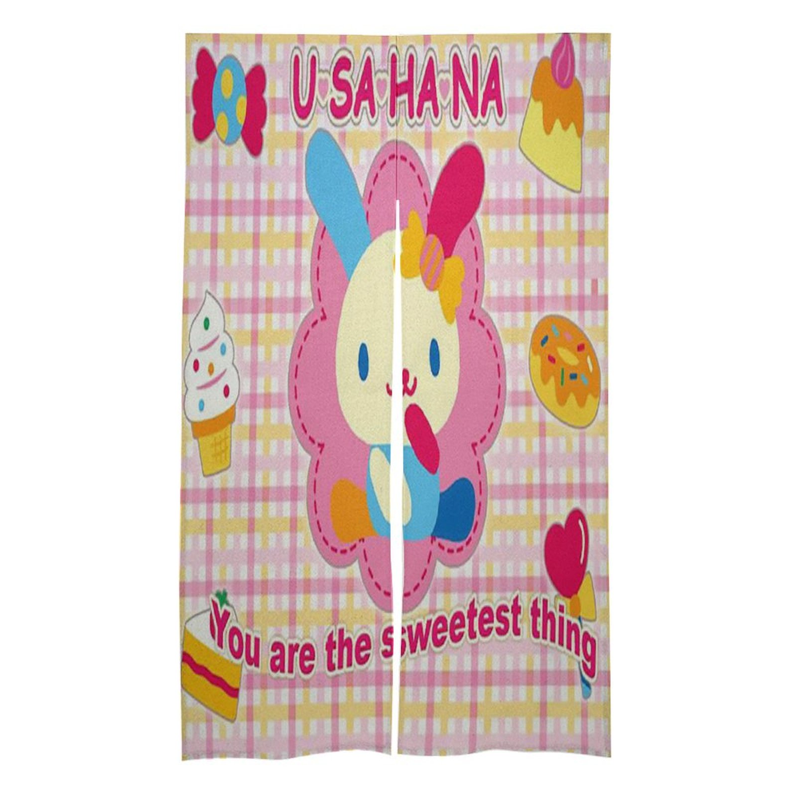 U-SA-HANA Door Curtain Cartoon Anime Blackout Curtains Cute 86x143cm U ...