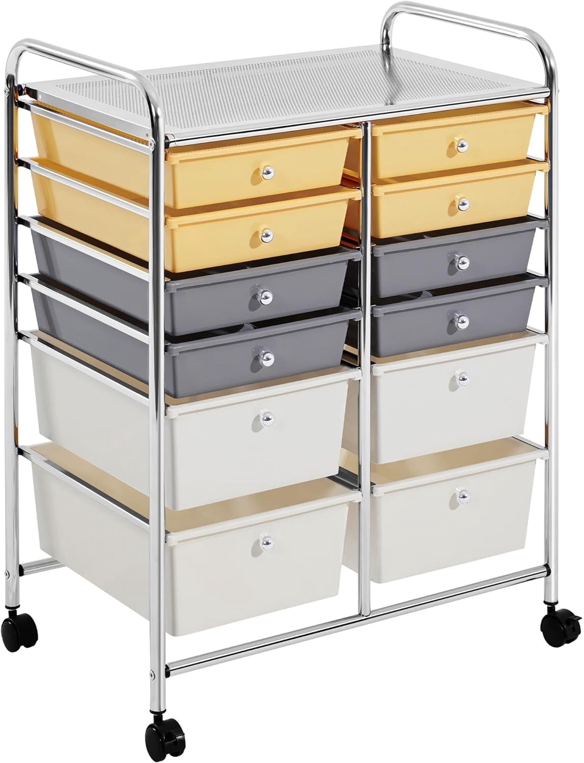 U-SHARE 12 Drawers Rolling Storage Cart Multipurpose Movable Organizer ...