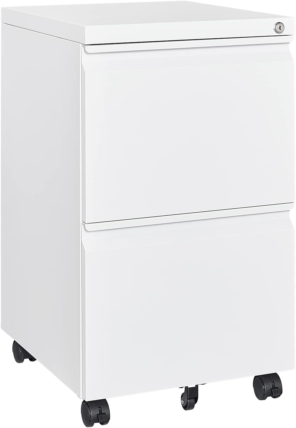 U-SHARE 2 Drawer File Cabinet on Wheels, Home Office Mobile Under Desk ...