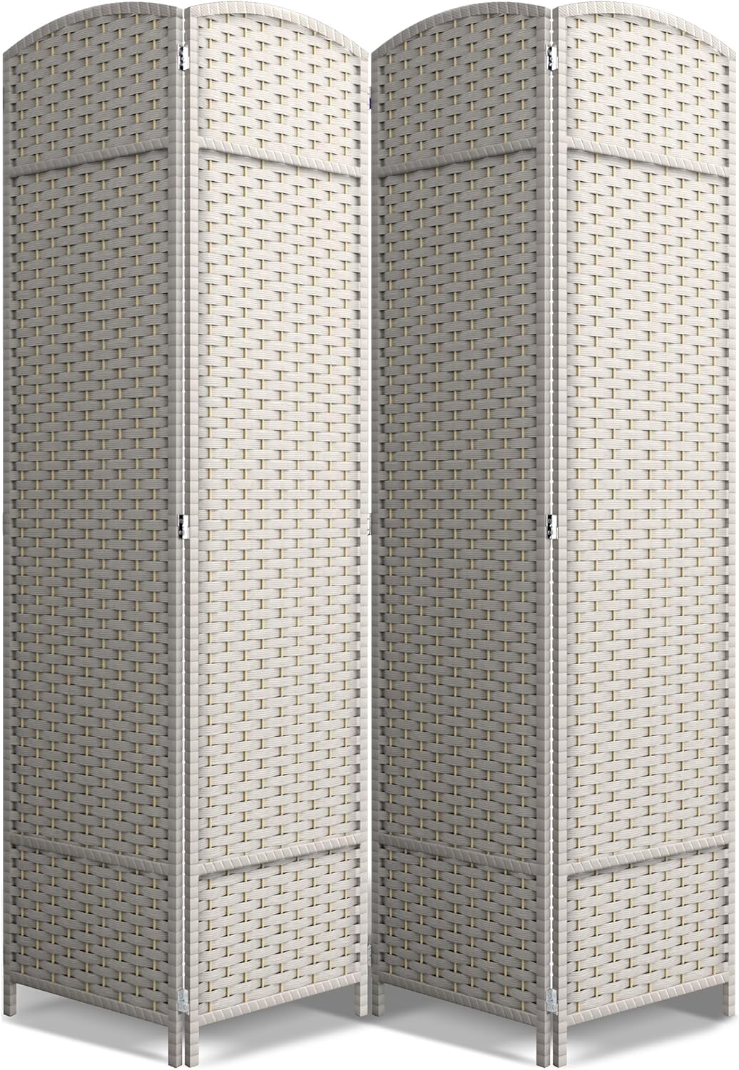 U-SHARE 4 Panel Room Divider 6 ft. Tall - Privacy Screen, Extra Wide ...
