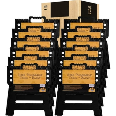 Home Folding Step Stool - Foot Stool with 9 inch Height - Holds up to ...