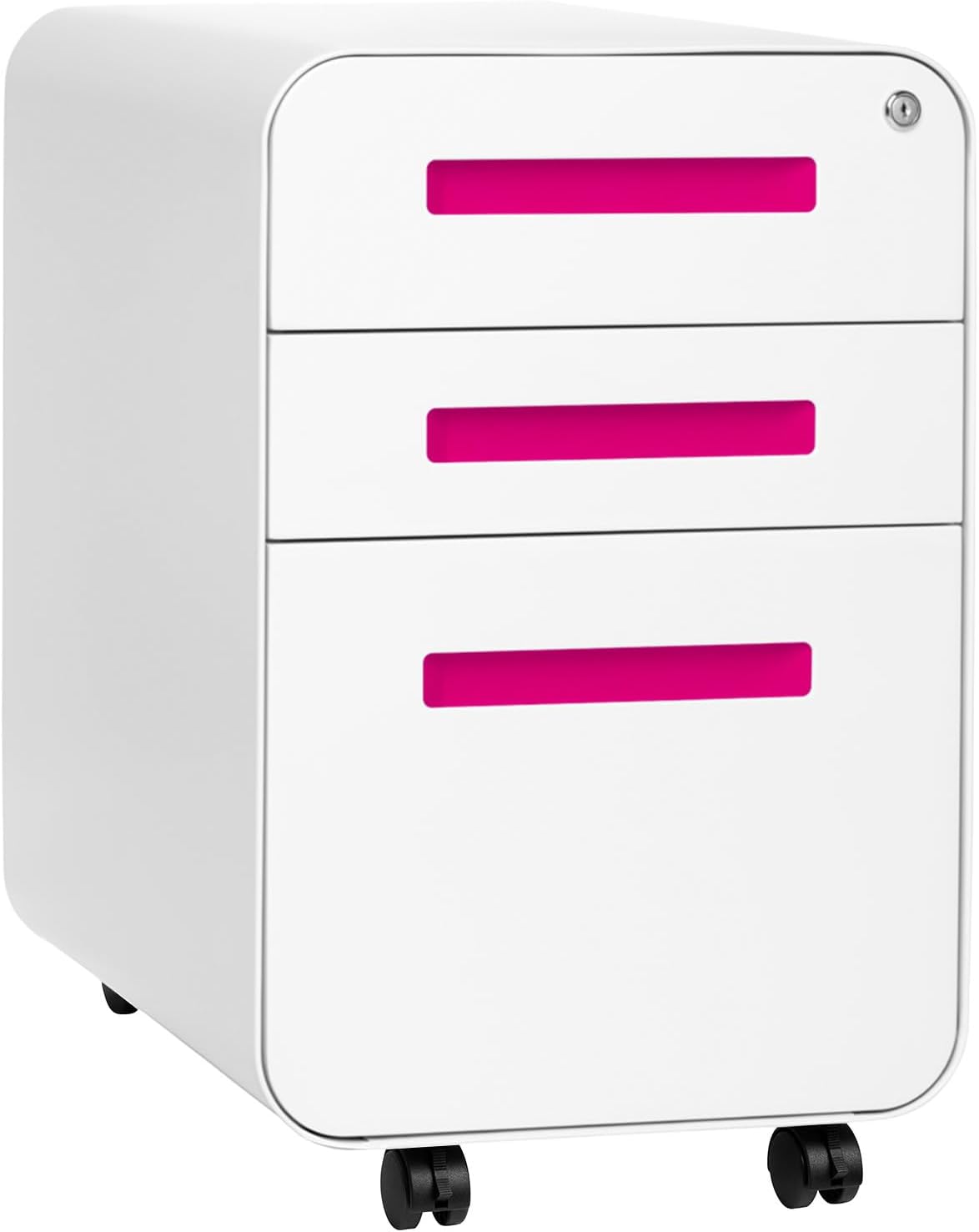 U-SHARE Stockpile 3 Drawer File Cabinet with Lock - Under Office Desk ...