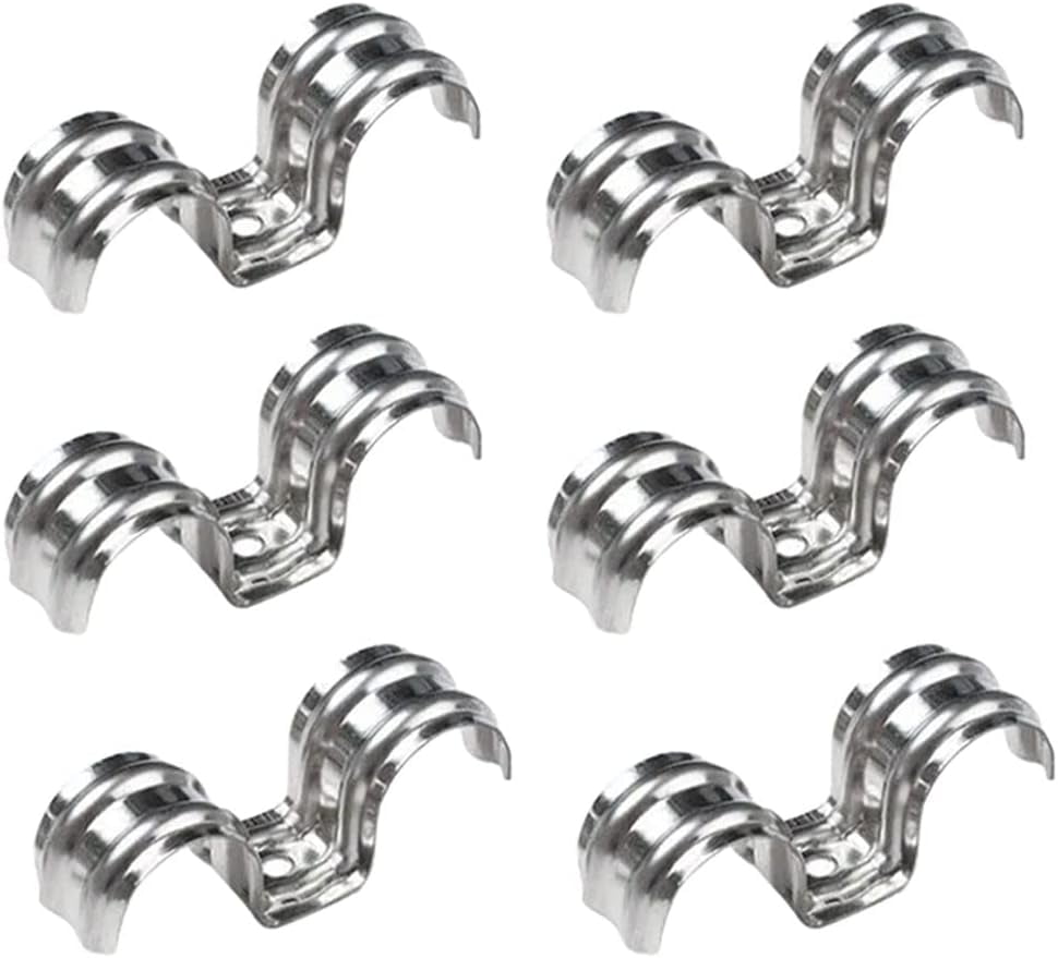 U Shape Bracket Tube StrapTwo Hole Rigid Pipe Strap,20 Pcs glrovazas 20 ...