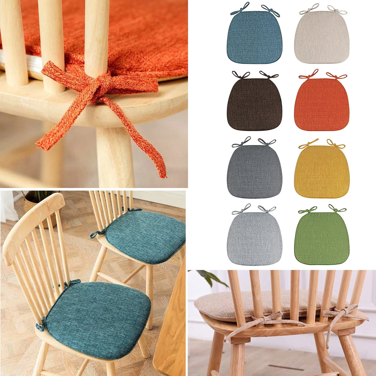 U-Shape Chair Cushions with Ties , Outdoor Indoor Waterproof All ...