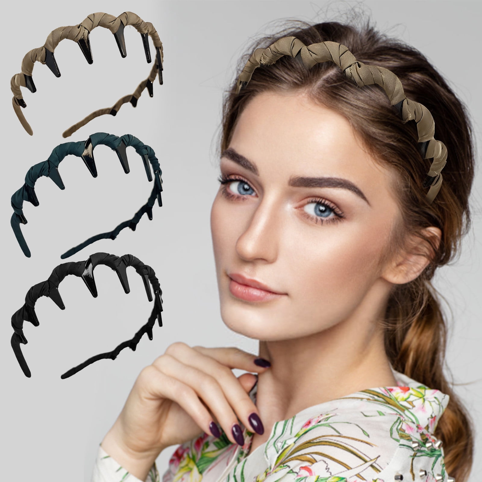 U Shape Fashion Tooth Hair Comb Headband, 2026 Head Bands for Women's ...