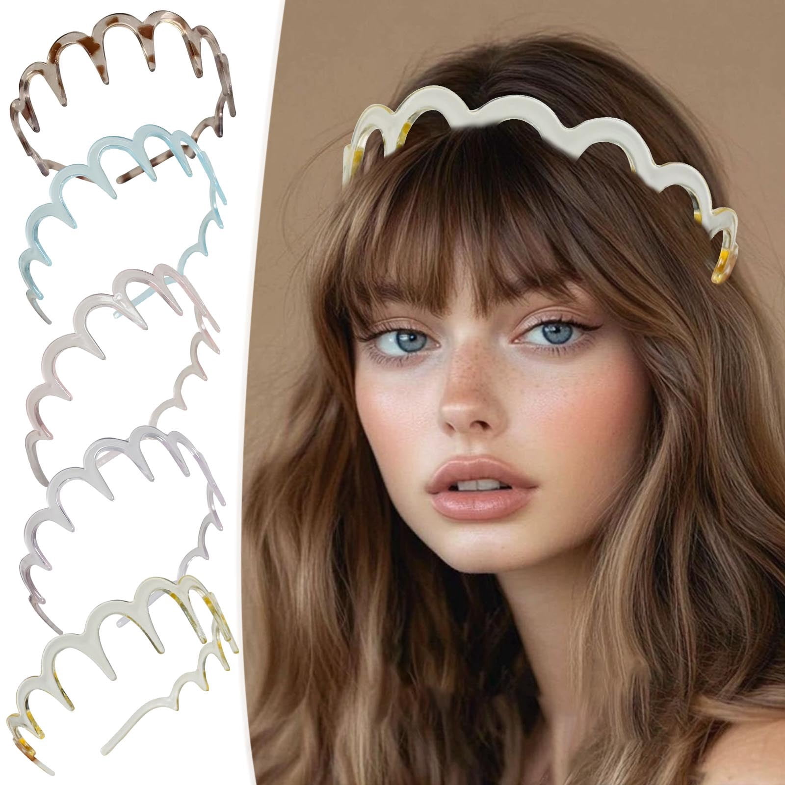 U Shape Fashion Tooth Hair Comb Headband, High Cranium Head Bands for ...