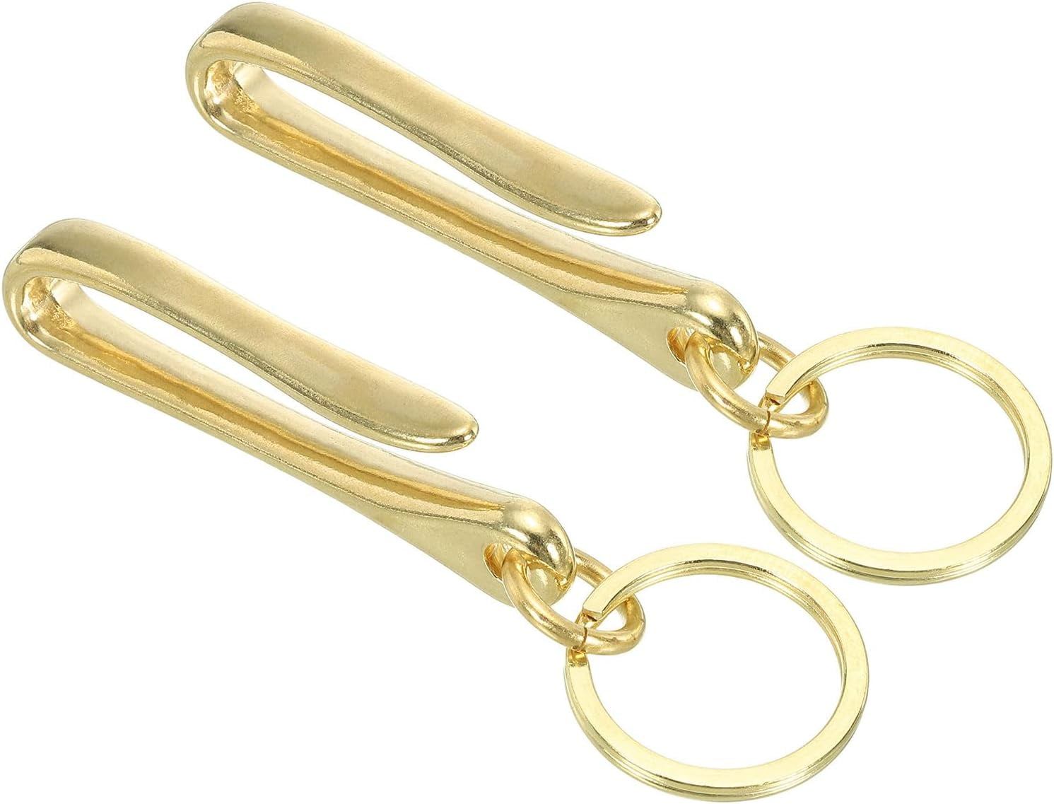 U Shape Hook Keychain, Solid Brass U Key Loop Hook Belt Clip Key Hook ...