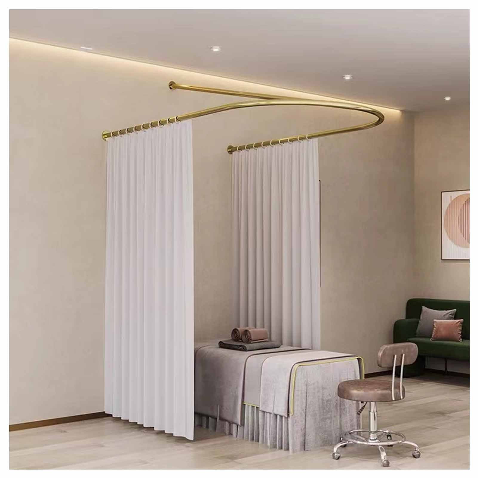 U-Shape Room Divider, Light-Transmitting Divider Protection Screen ...