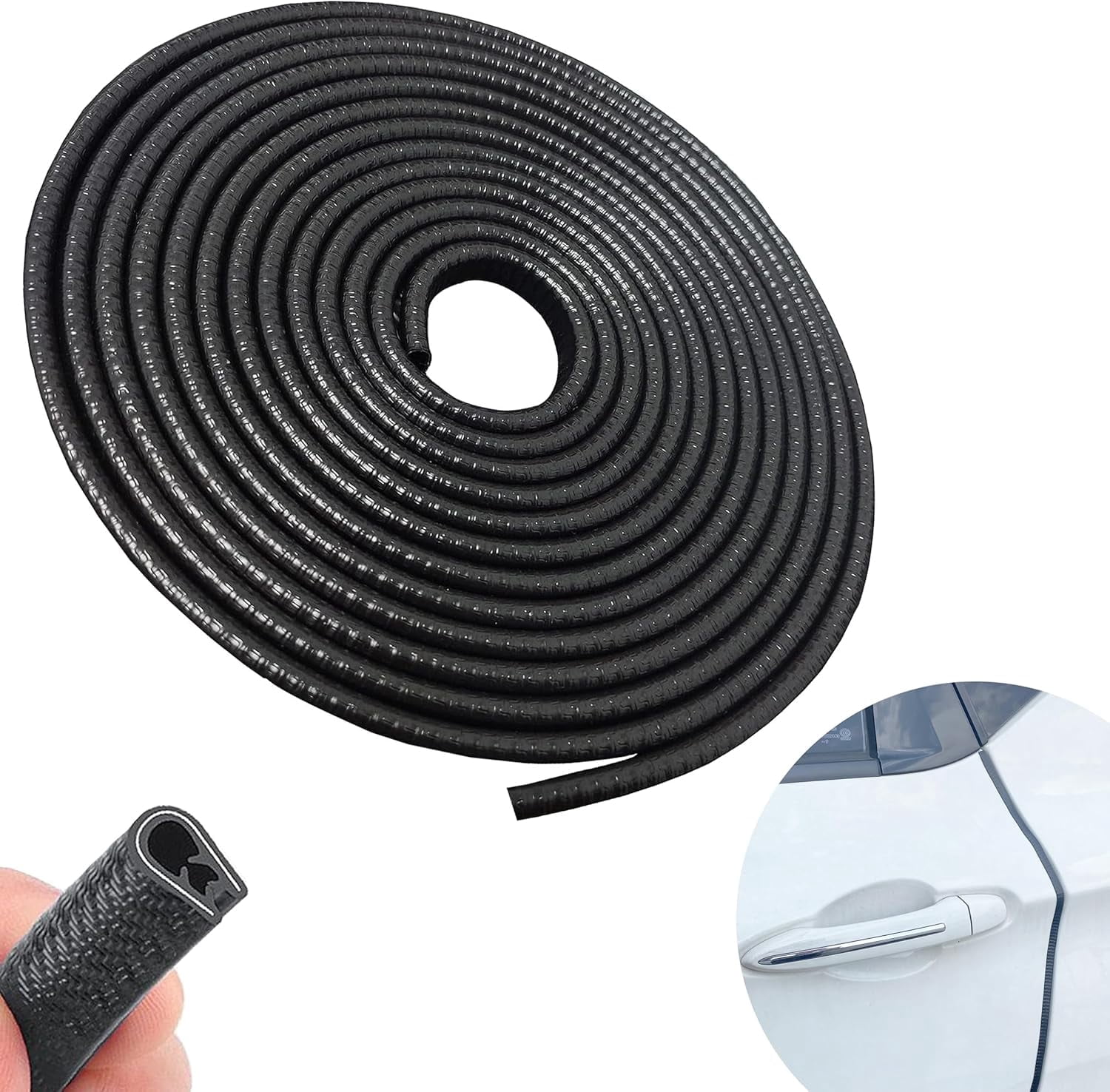 U Shape Rubber Edge Trim, 32 FT U Channel Rubber Edge Trim, Self ...