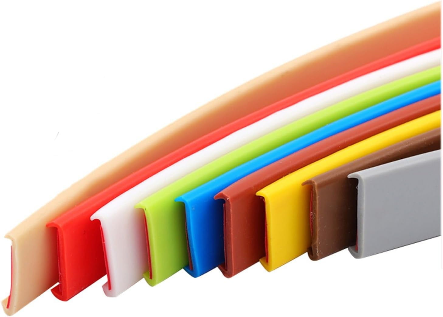 U Shape Self Adhesive Veneer Edge Banding, Flexible Furniture Edge Trim ...