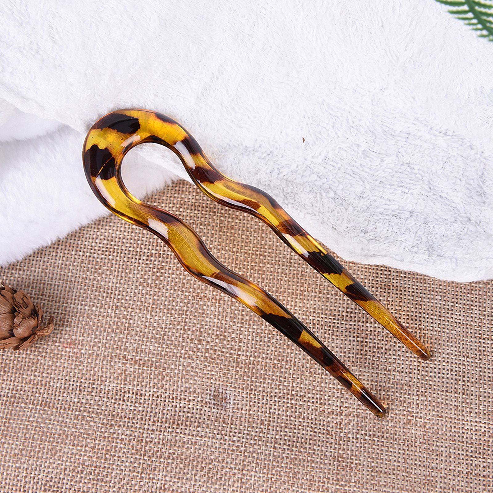 U Shape Traditional Resin Hair Pin Stick Original Retro Women Lady New ...