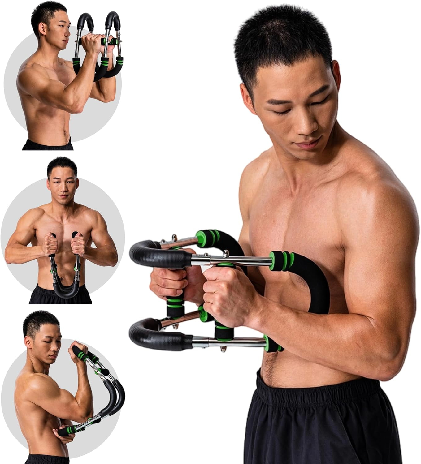 U-Shape Twister Arm Exerciser. Adjustable Chest Expander. Biceps ...