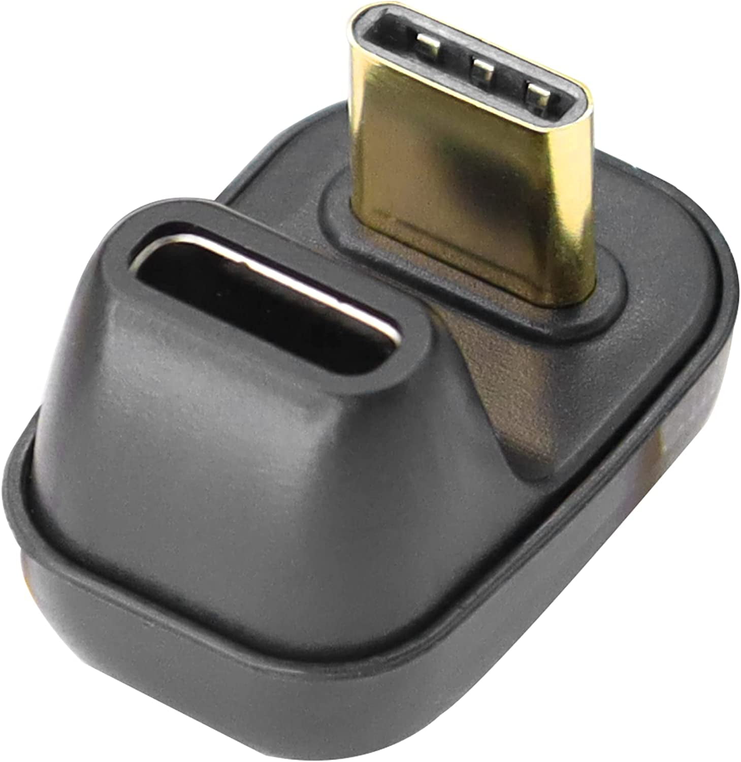 U Shape USB C Adapter 40Gbps 180 Degree Angle USB C Adapter Type C Male ...