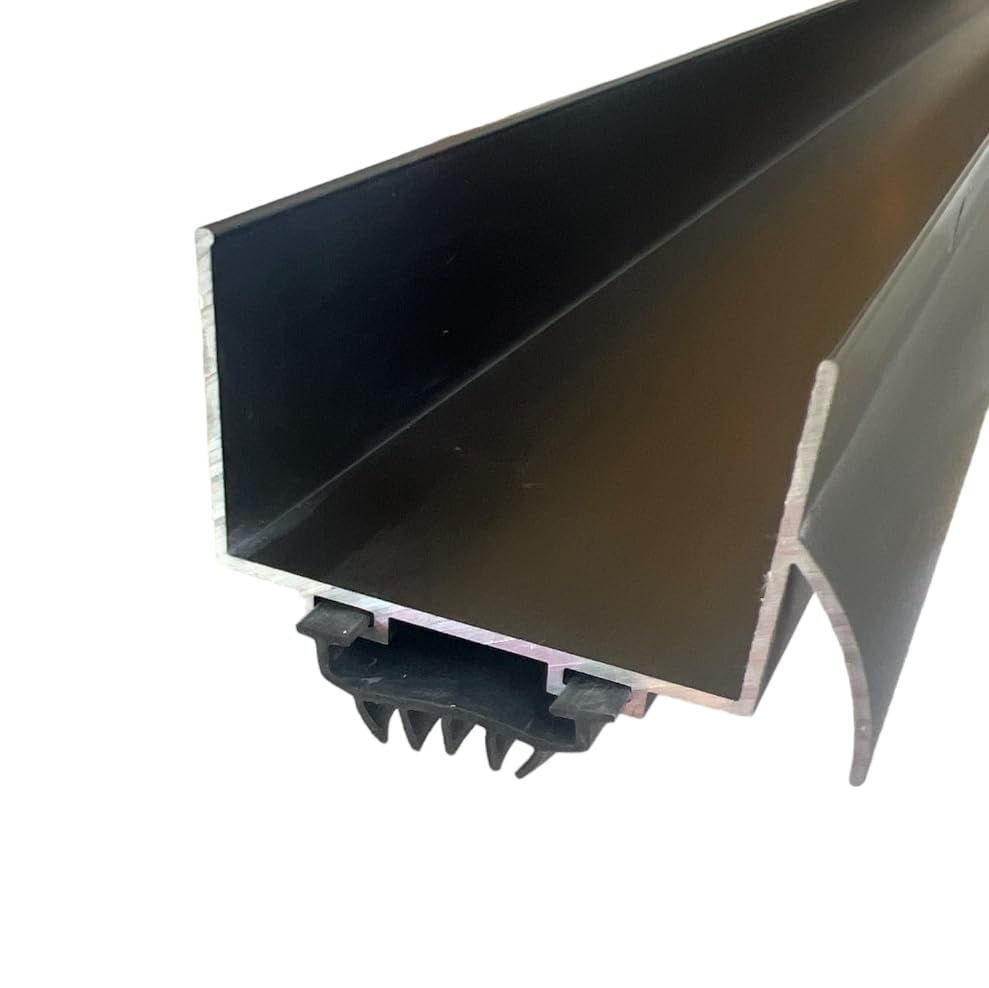 U Shaped Aluminum Door Bottom Sweep with Drip Cap, Weather Stripping ...