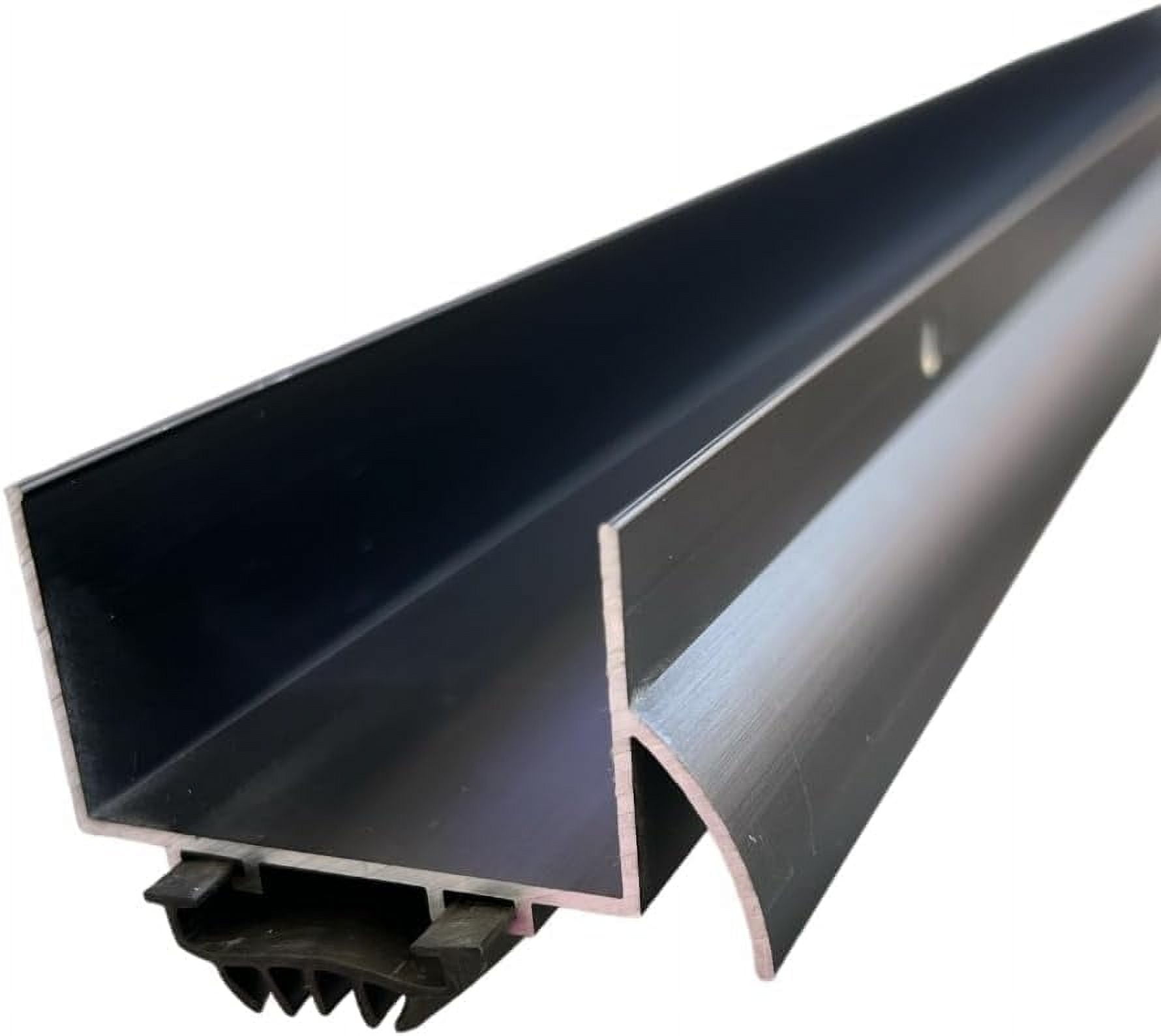 U Shaped Aluminum Door Bottom Sweep with Drip Cap, Weather Stripping ...