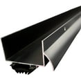 U Shaped Aluminum Door Bottom Sweep with Drip Cap, Weather Stripping ...