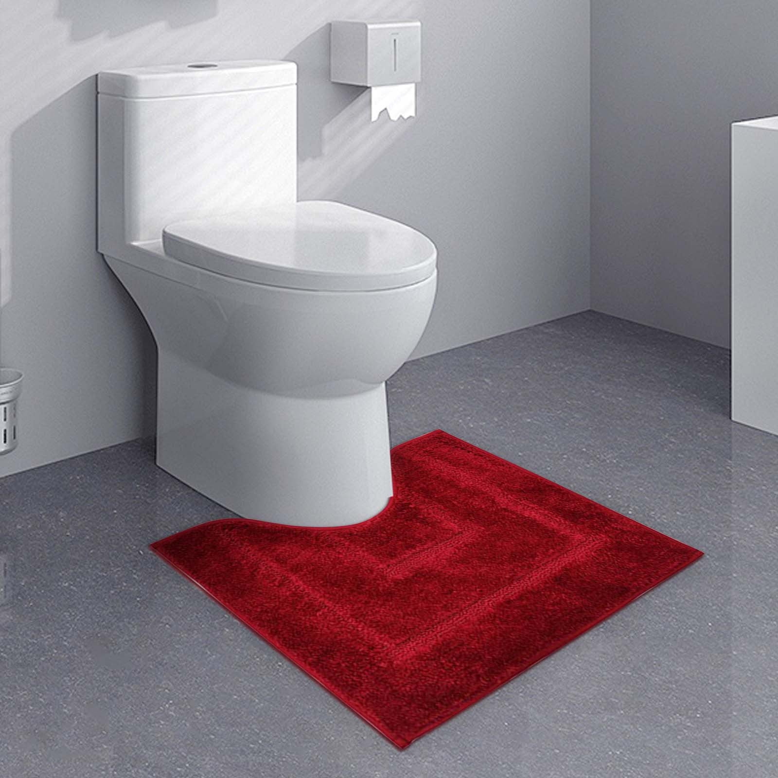 U-Shaped Bathroom Floor Mat with Non-Slip Bottom for Absorbing Water ...